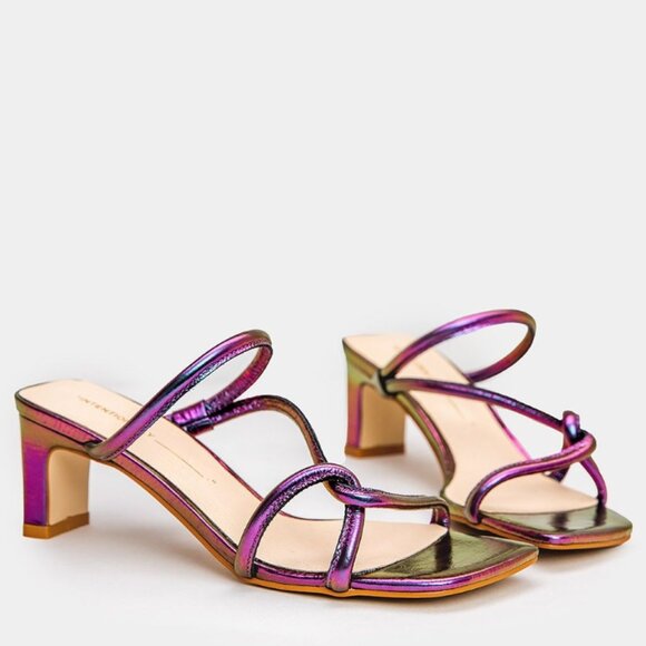 INTENTIONALLY BLANK | Shoes | Intentionally Blank Iridescent Sandals ...